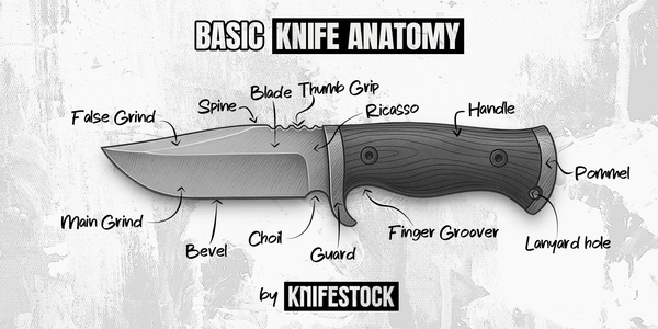 Základní anatomie nože