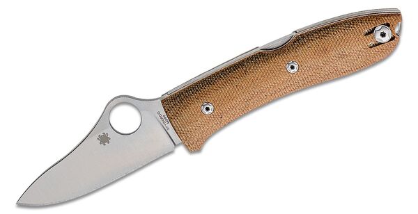 Spyderco SpyOpera Brown Canvas Micarta C255CMP - Pocket knives | KNIFESTOCK