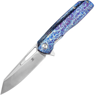 Kansept Shard Satin CPM-S35VN Lightning Strike Anodized Titanium ...