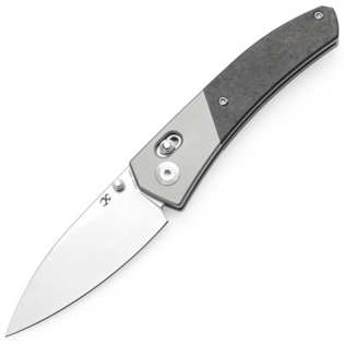 Kansept Dako Stonewashed CPM S35VN Titan Stonewashed +CF Crossbar lock ...
