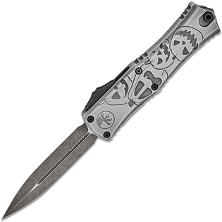 Microtech Hera® II Mini D/E Signature Series Brushed Metal Jack-o ...