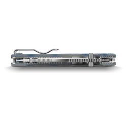 Vosteed Porcupine(Thumb Stud) 14C28N Satin Blue Ocean Micarta A2614 ...