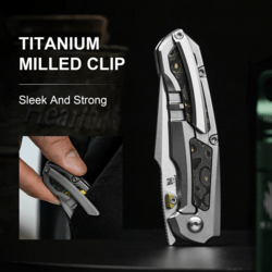 Kizer Frame Lock Feweed Vu Hu?nh Nam Anh Zwear PM Titanium (Camo Carbon Gold) Ki3694A4 ...