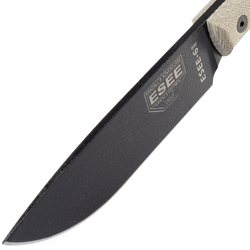 ESEE Knives Model 6HM bushcraft knife Modified Handle, leather sheath ...