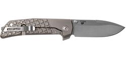 MKM MAXIMO Titanový rám a rukojeť z zeleného plátna Micarta BÖHLER M390 ...